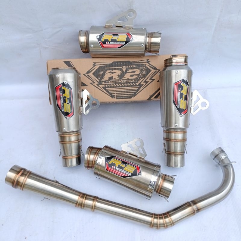 (FREE Laser NAME) SMP/OLD MX drag Competition Exhaust 135cc-200cc - R2 Exhaust System | Shopee ...