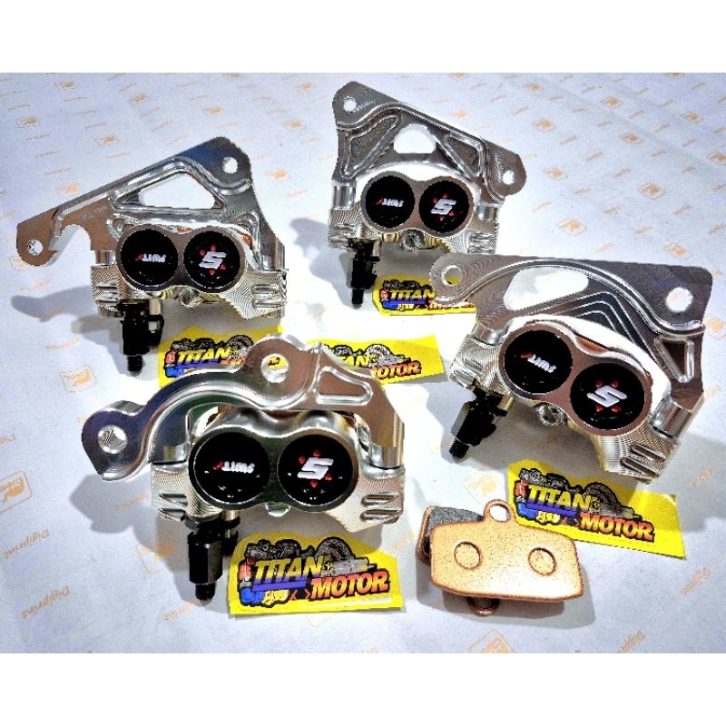 Package CALIPER FORMULA AND BRACKET 4P 4PISTON MOTOR MX KING VIXION ...
