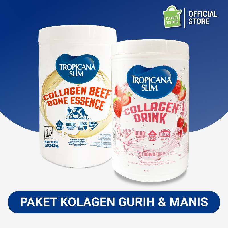 Duo Package - Tropicana Slim Collagen Beef Bone Essence & Strawberry ...