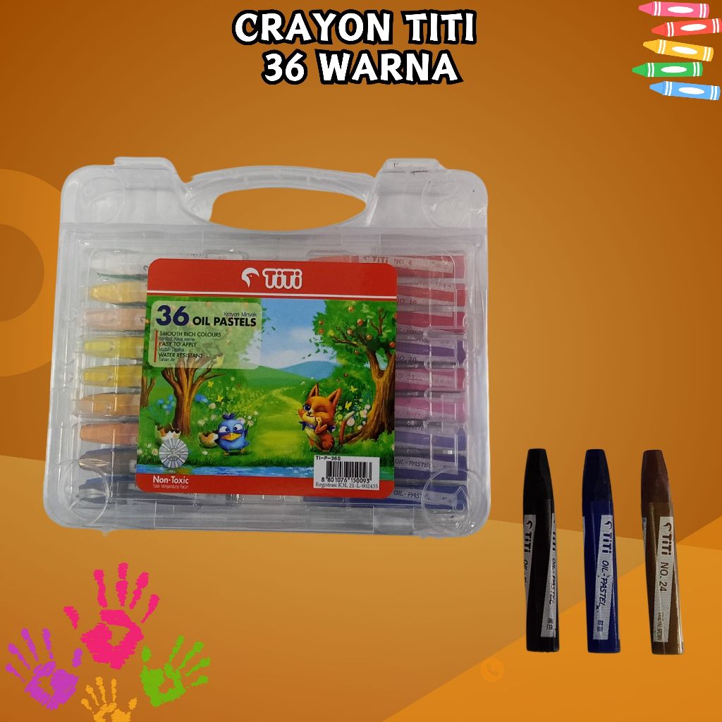 Titi pastel crayons/oils 36 colors (1set) | Shopee Malaysia