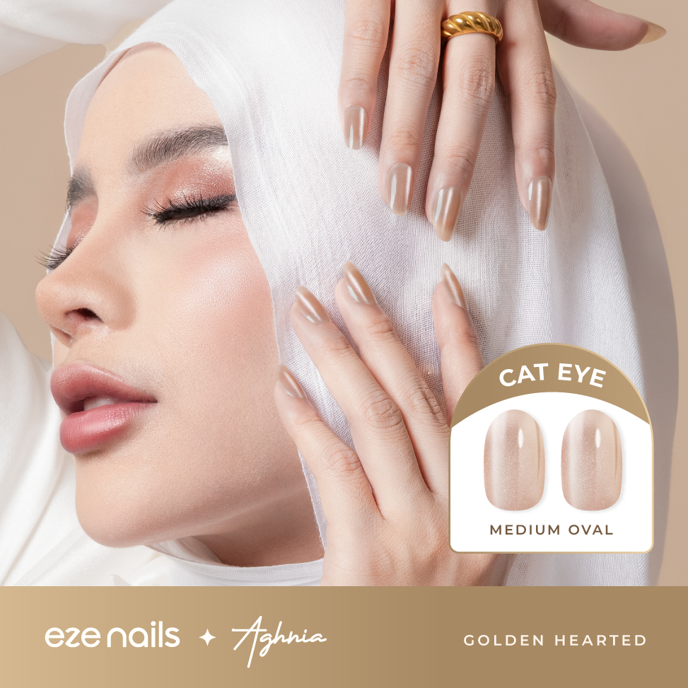 (NEW) Eze Nails x Emy Aghnia - Golden Hearted Spot On Manicure (Stick ...