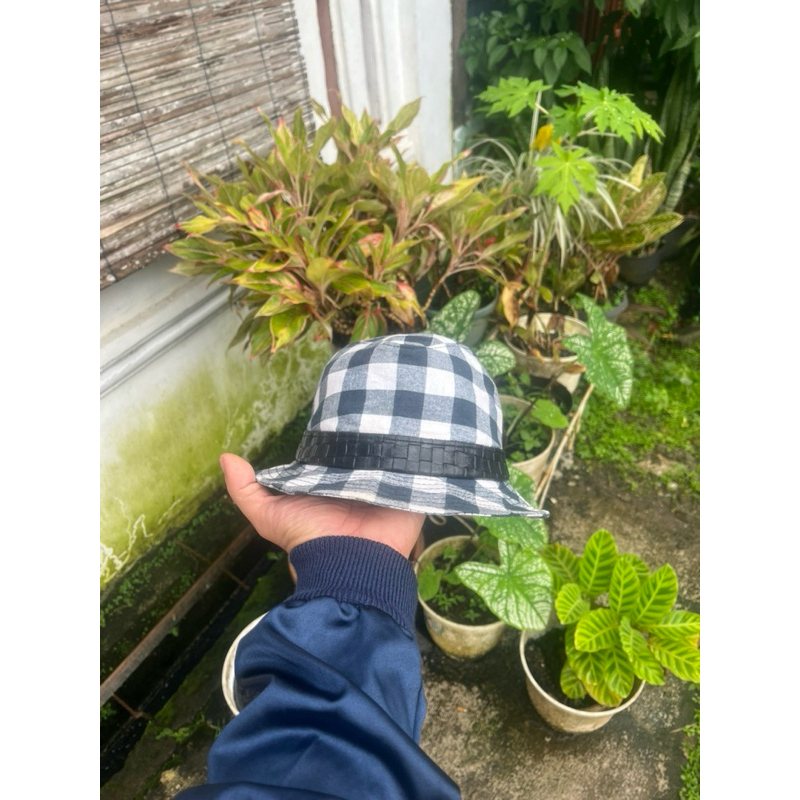 Checkered Fedora Hat | Shopee Malaysia