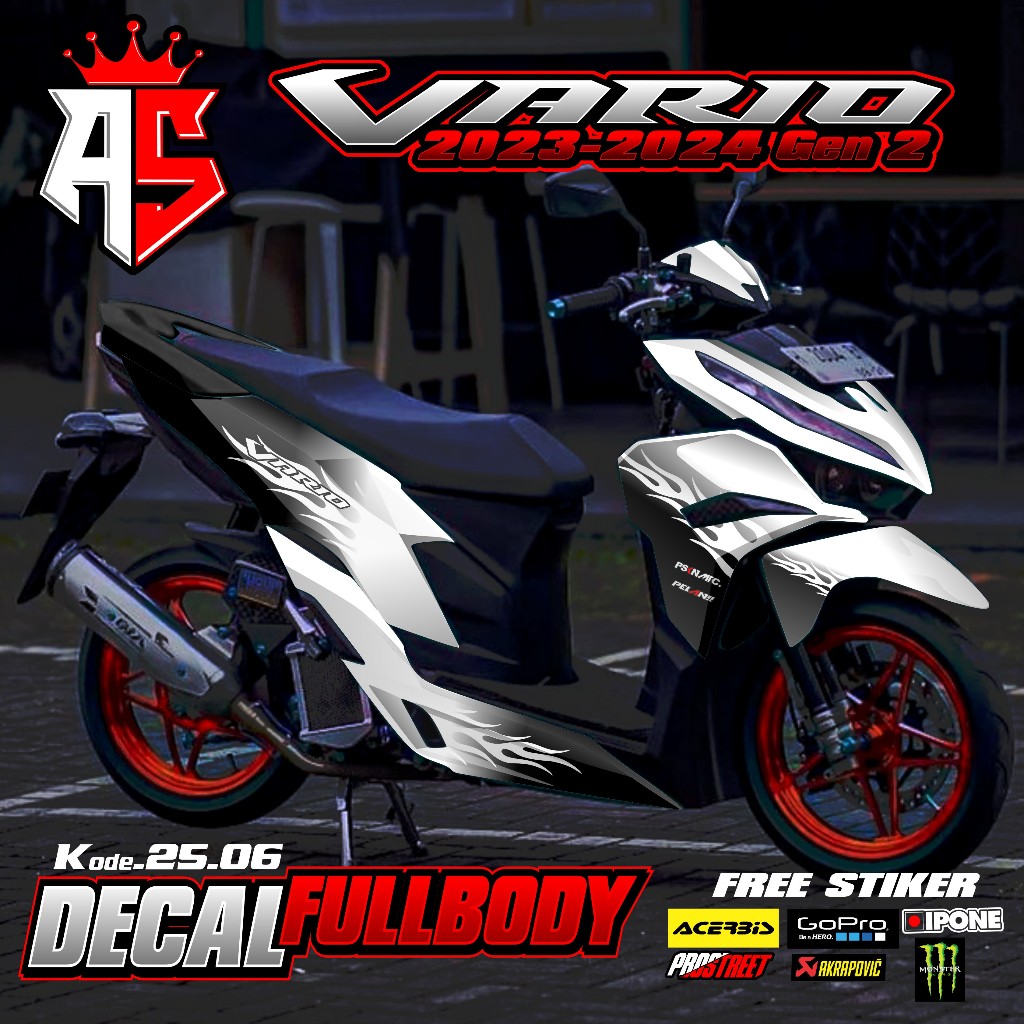 Latest Vario 125 New Gen2 Full Body Decal Sticker - Vario 125 New 2023 ...