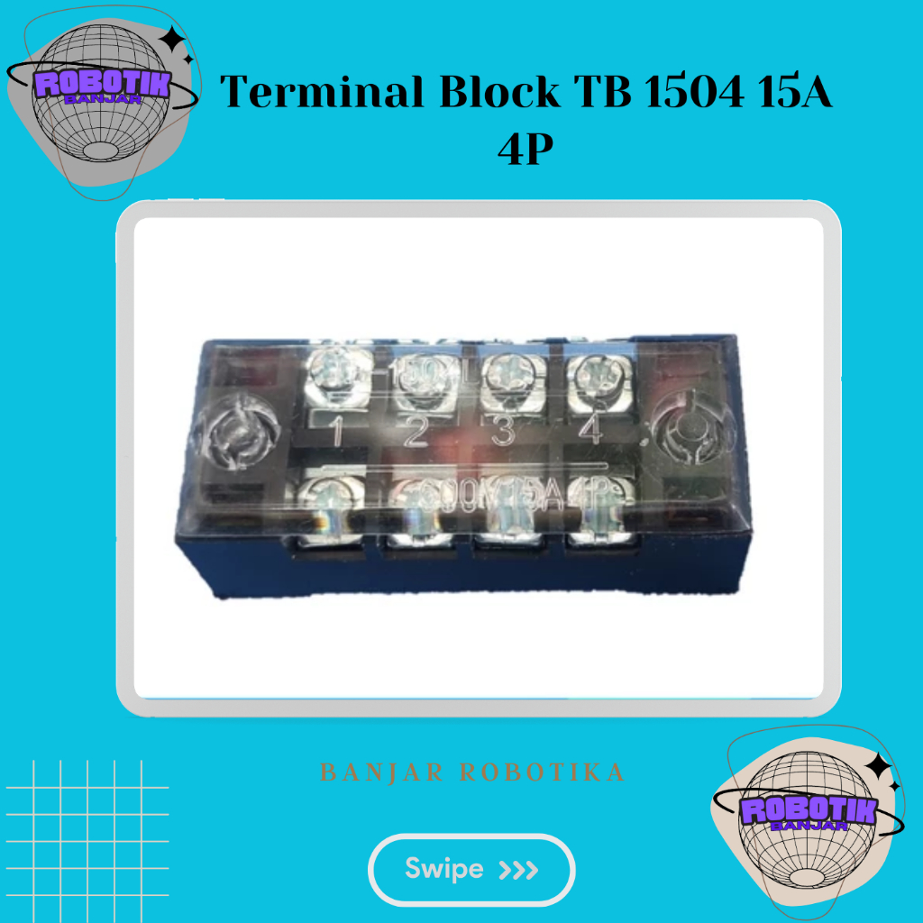 Terminal Block TB 1504 15A 4P TB1504 | Shopee Malaysia