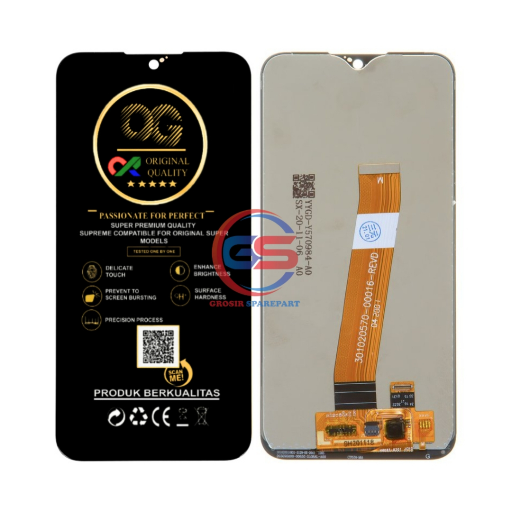 Lcd SAMSUNG A01 / A015 CONECTOR BIG OG SUPER FULLSET TOUCHSCREEN ...