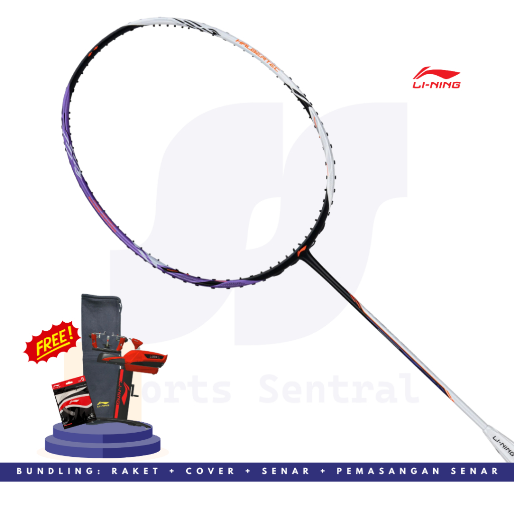 Li-ning HALBERTEC 2000 Badminton Racket Free Cover + Strings + String ...