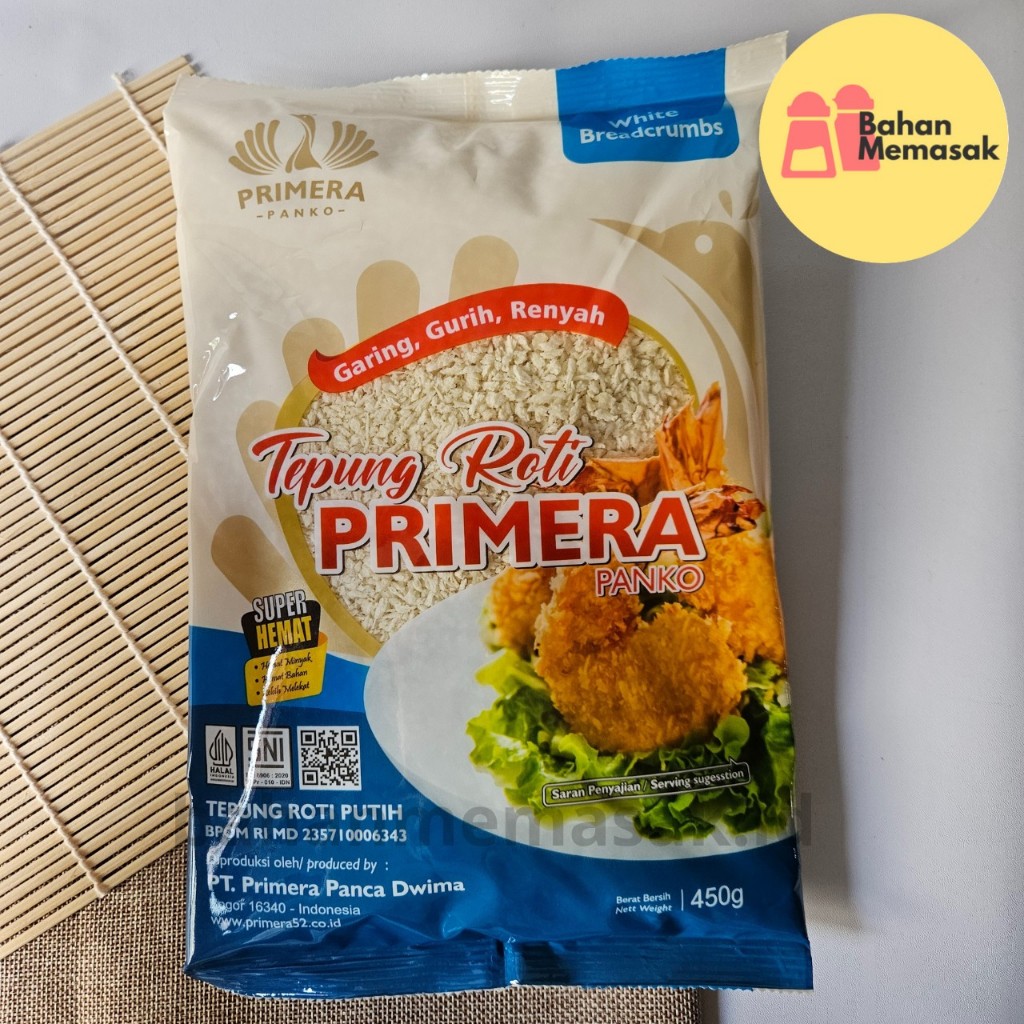 Primera Panir Putih Bread Flour White Bread Crumb Premium Original 450 ...