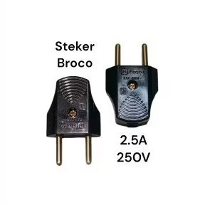 Broco Plug Flat Model 2.5A - 250V | Shopee Malaysia