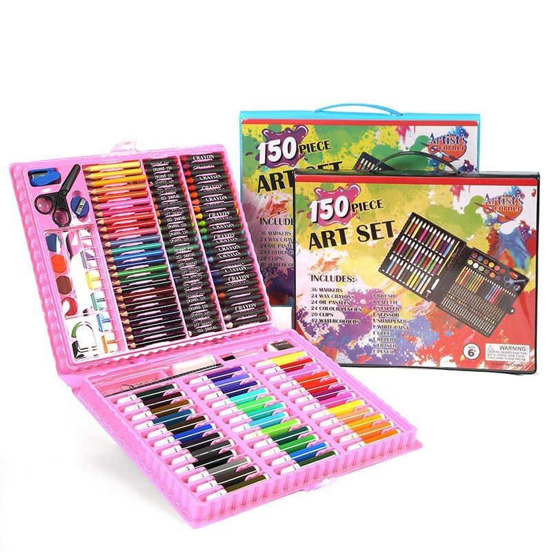 Latest VIRAL CRAYONS Set of 150 Colored Pencils Set for Children ...