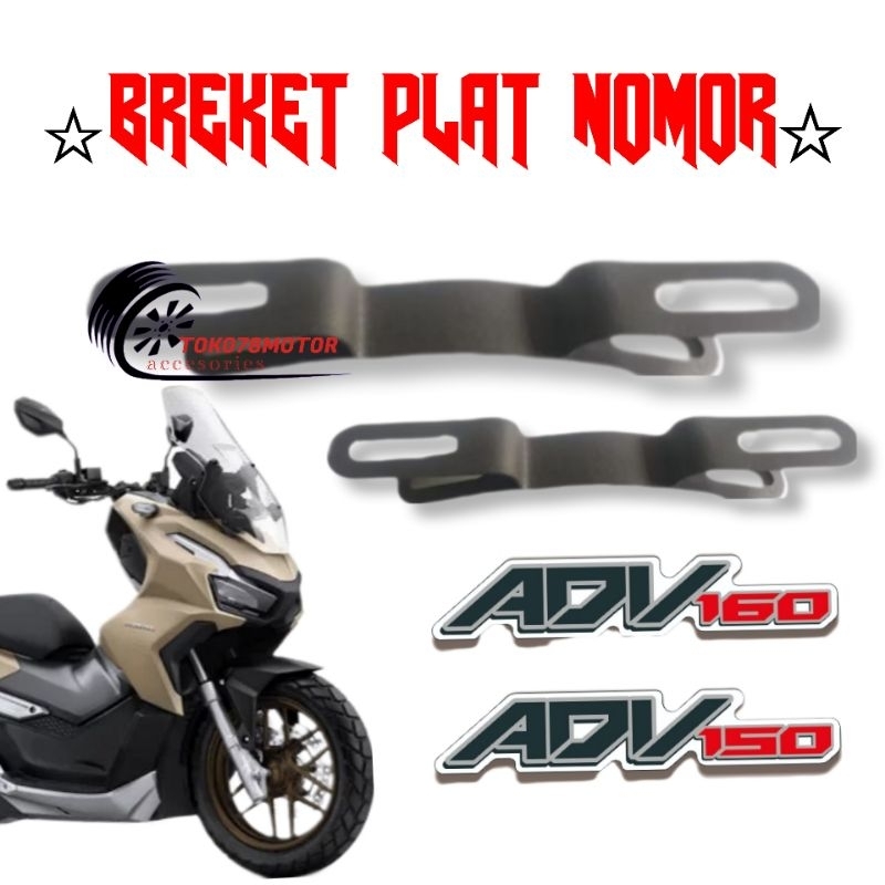 Honda ADV 150 ADV 160 front number plate mounting bracket | Shopee Malaysia