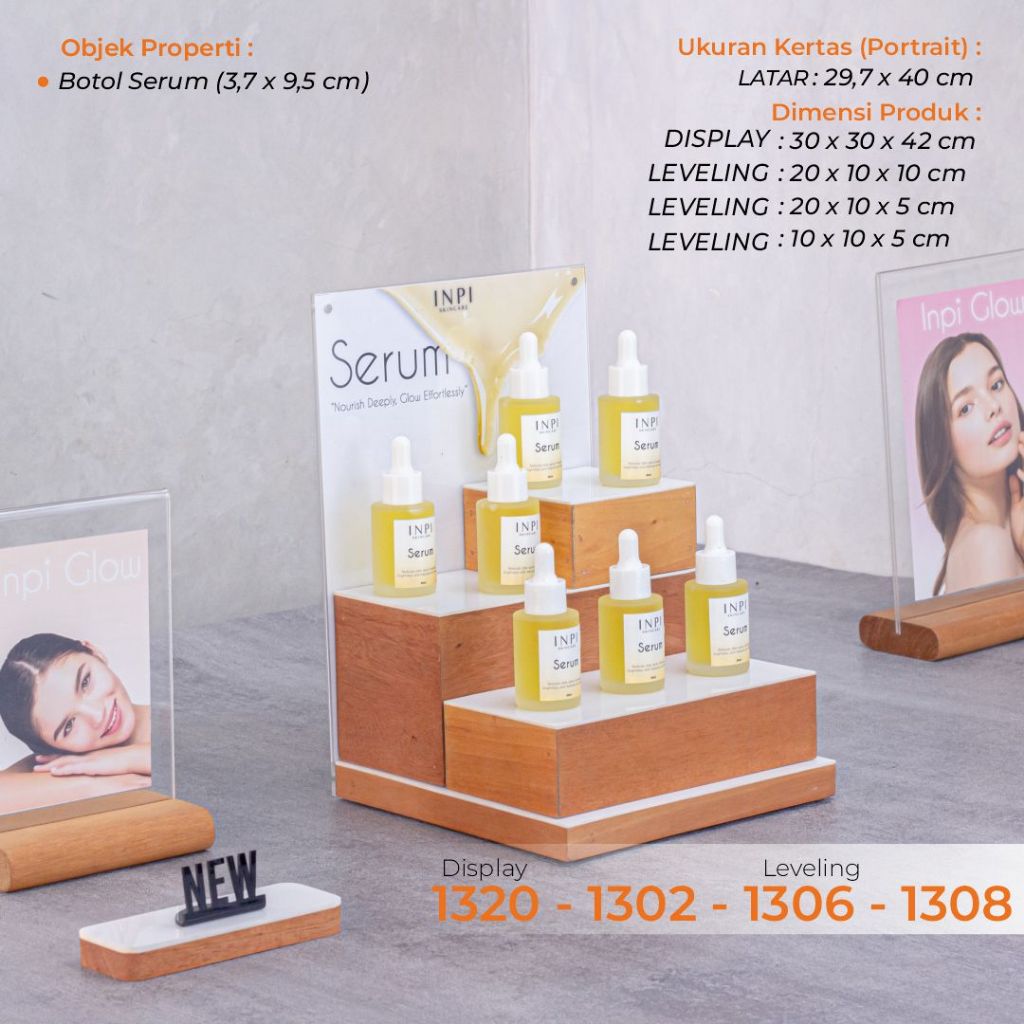 Display Backgreund Portrait Large Podium Skincare Serum Day & Night ...