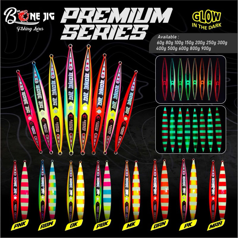 Bone Jig Premium Series Fishing Bait | 250G | 300G | 400G | 500G | 600G ...