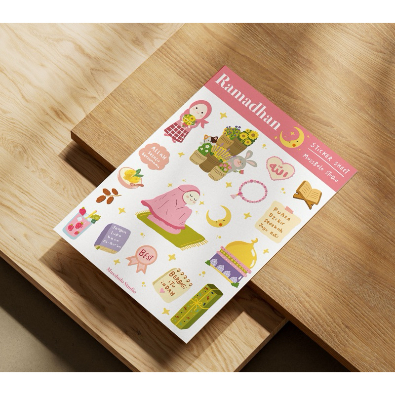 Islamic sticker sheet by Mussolo Studio | Ramadhan, Eid Mubarak, Cute ...