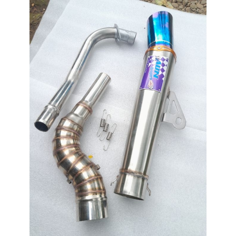 Aun Pipe canister contour open specs exhaust Pipe for Wave 125 Xrm 110/ ...