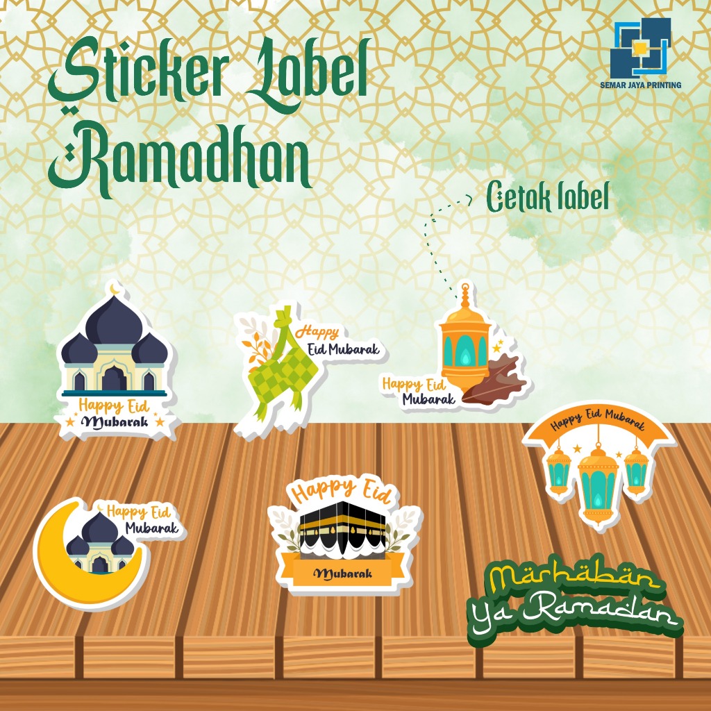 Ramadhan JAR STICKERS / RAMADHAN FASTING STICKERS / ROUND STICKER ...