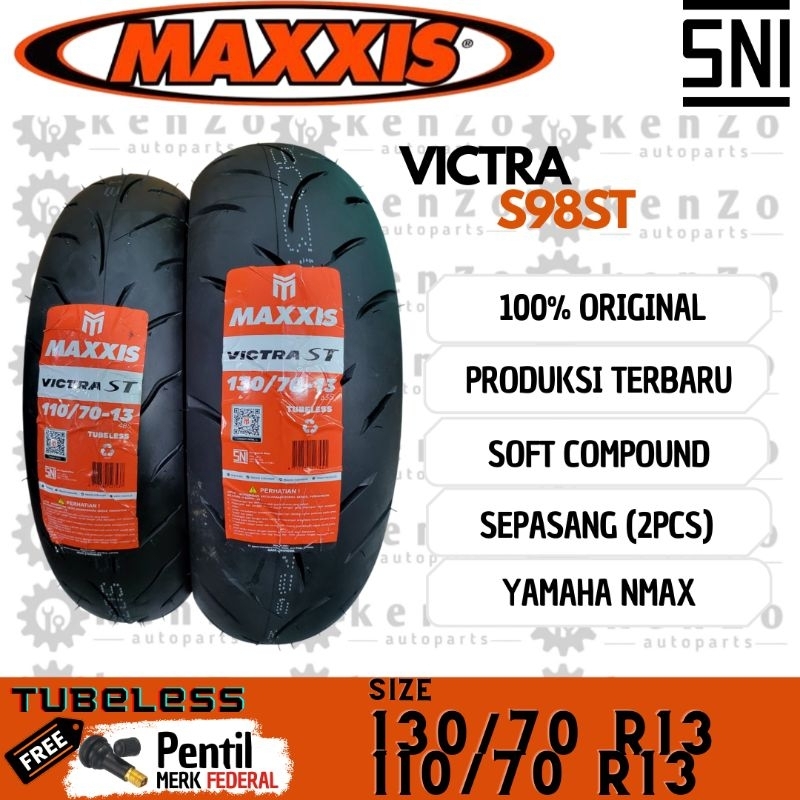 Maxxis Soft Compound Motorcycle Nmax 155 160 Tubeless Tires All Types ...