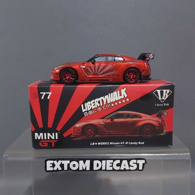 Mini GT Nissan Skyline R35 LBWK Candy Red | Shopee Malaysia