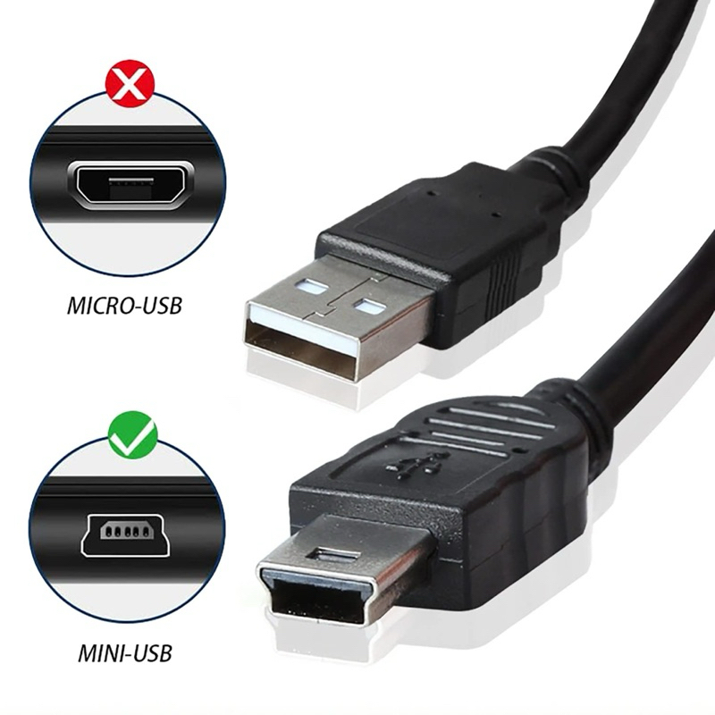 Mini USB Data Cable / V3 Data Cable / 5 Pin USB Cable | Shopee Malaysia