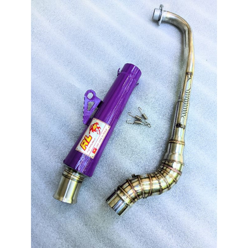 Rl Pipe 51mm canister contour open specs exhaust Pipe for Wave 125 Xrm ...