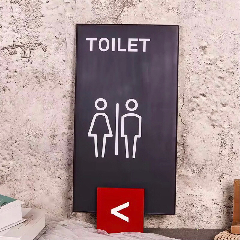 Board sign, toilet sign, director, restroom instructions | Shopee Malaysia