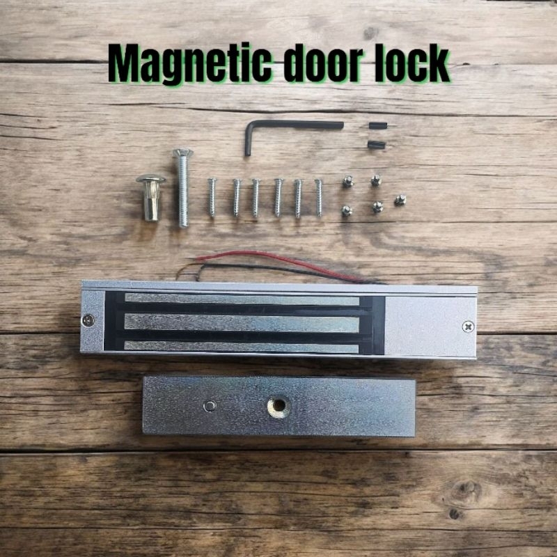 Magnetic door lock electric emlock 600lbs door access rfid | Shopee ...