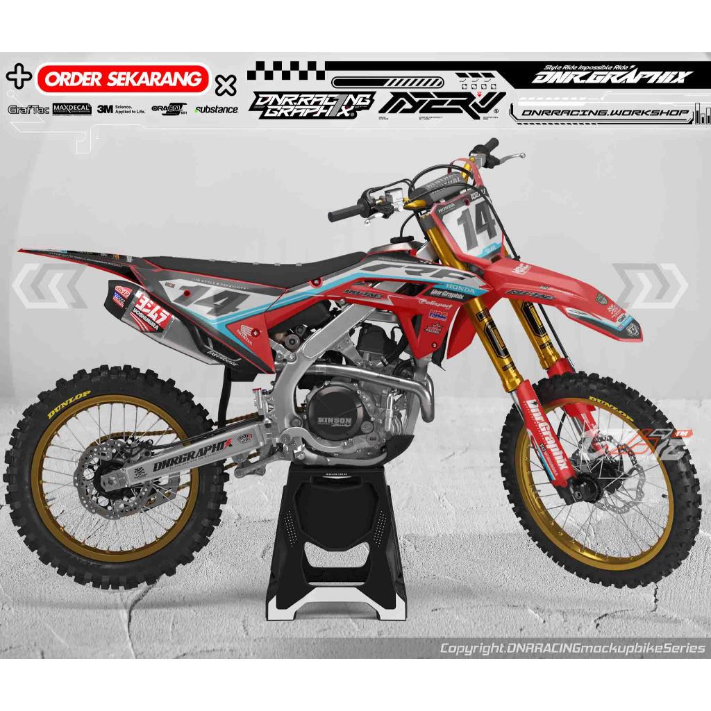 Rutach GRAPHIX SERIES!!! Custom Decals KLX, DTX, WR, CRF Supermoto ...