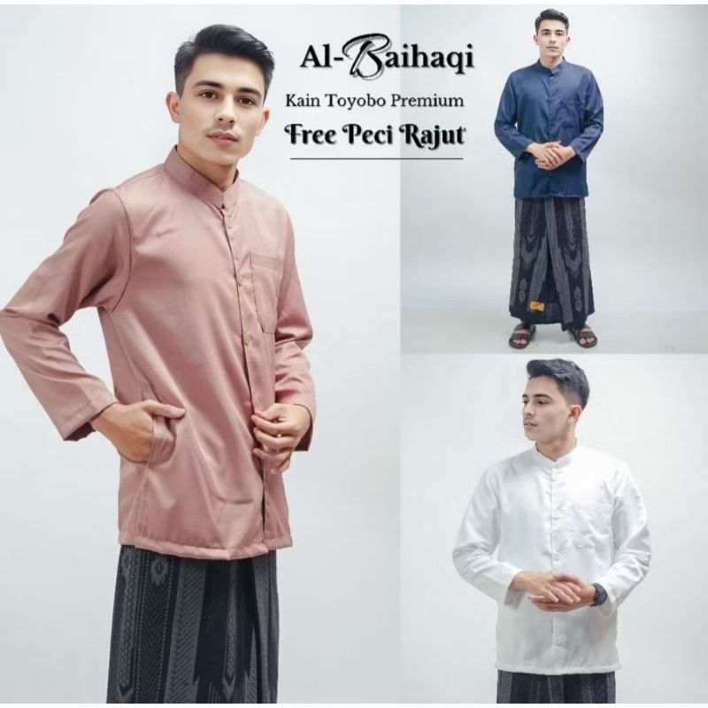 Al-baihaqi koko haibah ammu model long sleeve plain premium anti-hot ...