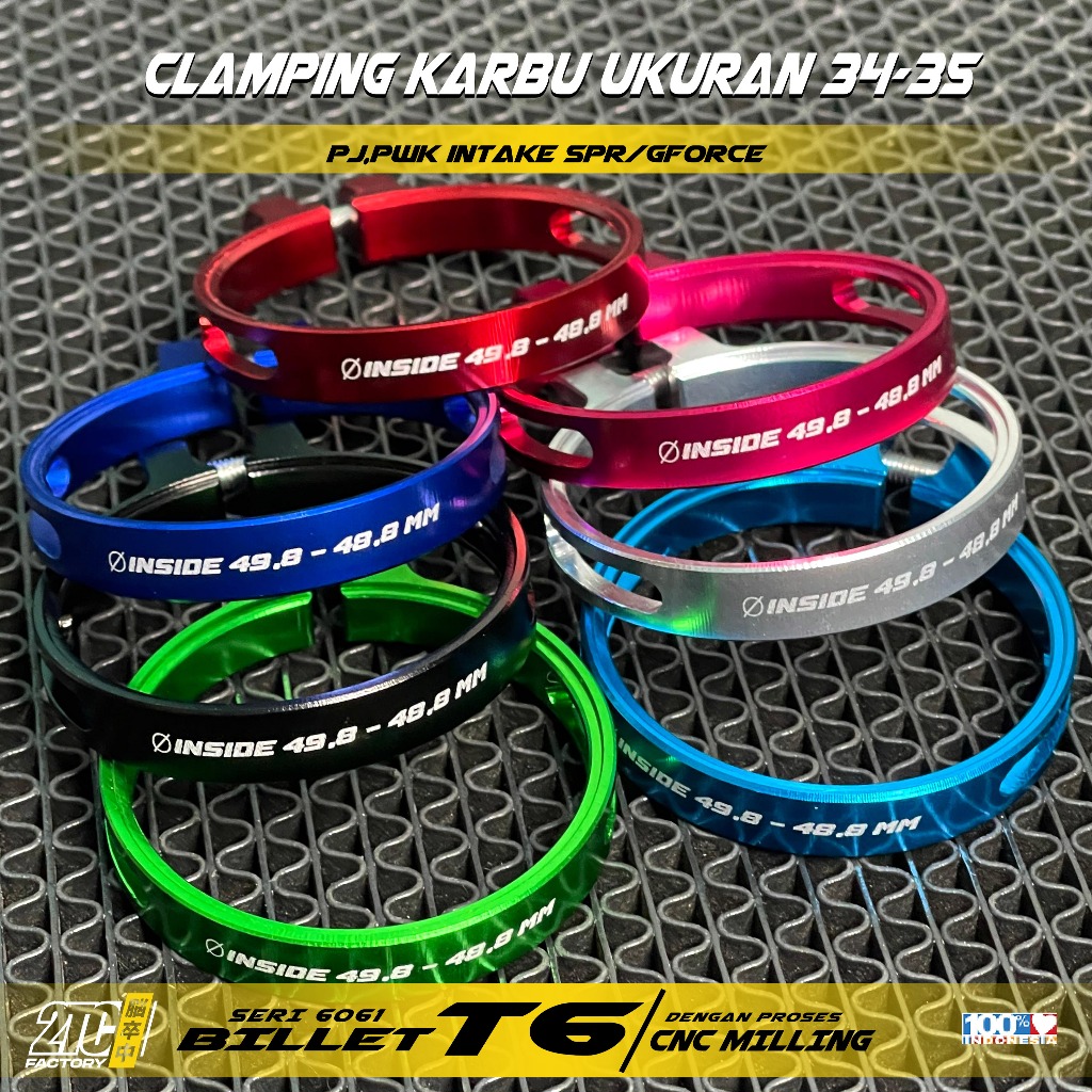 Clamp CLAMPS CARBURE CLAMPING CLAMPING INTAKE NINJA CARBUE BINDING 2 ...