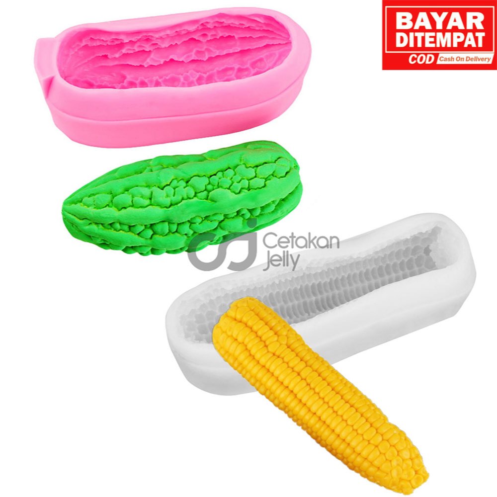Cj 3D Silicone 3D Corn Vegetable Fondant Clay Mold Corn Pare Paria ...
