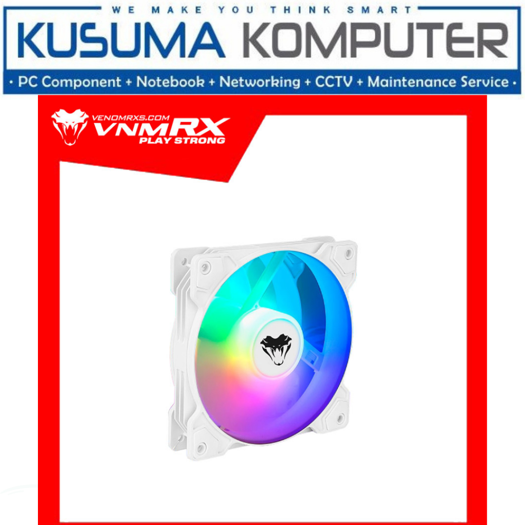 Venomrx Fan White RGB Fan Casing 12cm | Shopee Malaysia