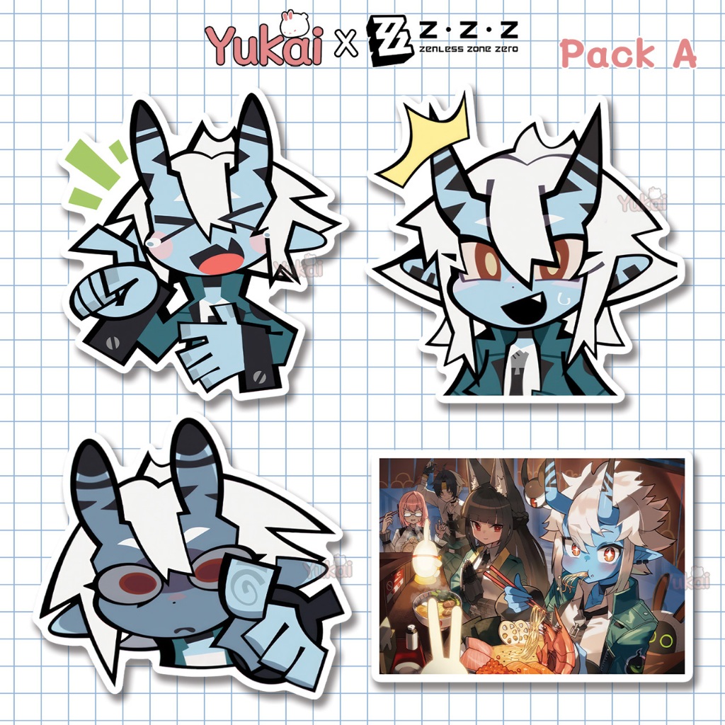 Soukaku Zenless Zone Zero (ZZ) Premium Stickers - Waterproof Anime ...