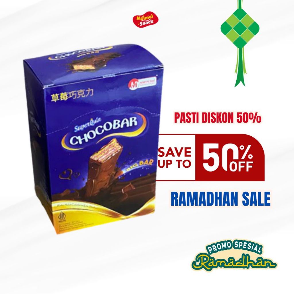 Chocobar Chocolate Wafers 1 box contains 20 pcs Ramadhan Eid Al-Fitr ...