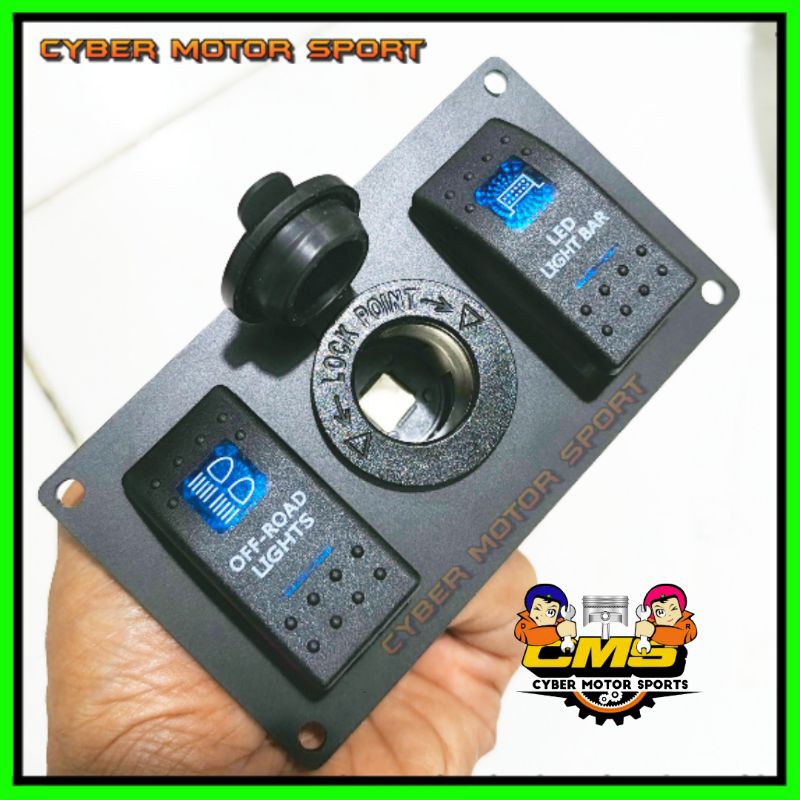 Universal car add on panel interior Dashboard. dc panel switch outlet ...