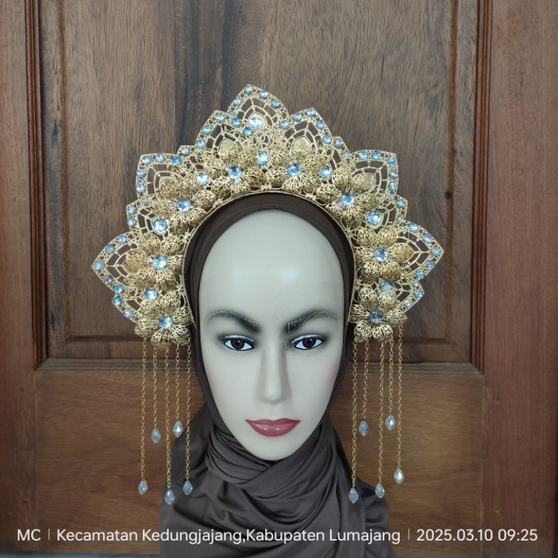 (Niken) traditional dance headbands, wedding photoshoot stage headbands ...
