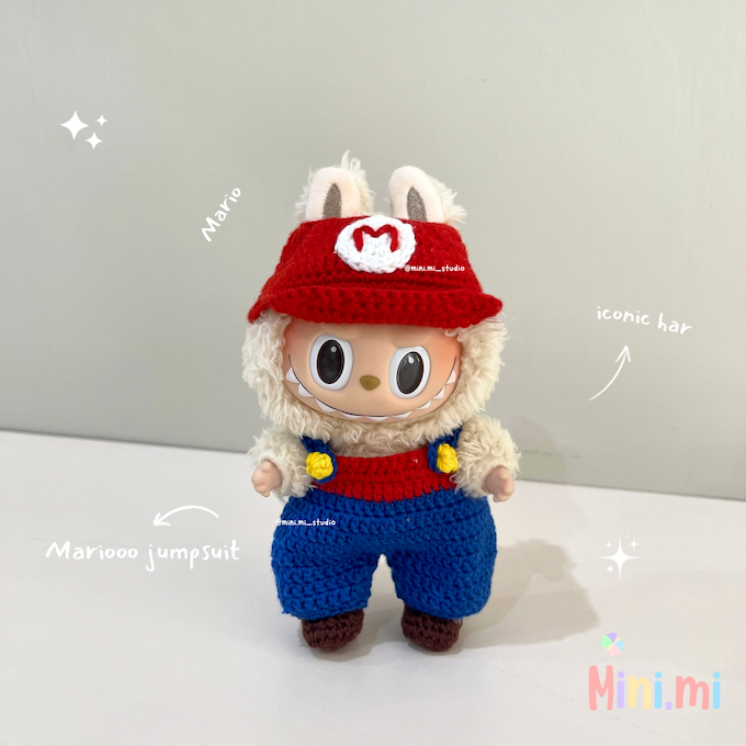 Labubu MARIO CLOTHES | Labubu shirt | Labubu Costume v1 v2 | Shopee ...