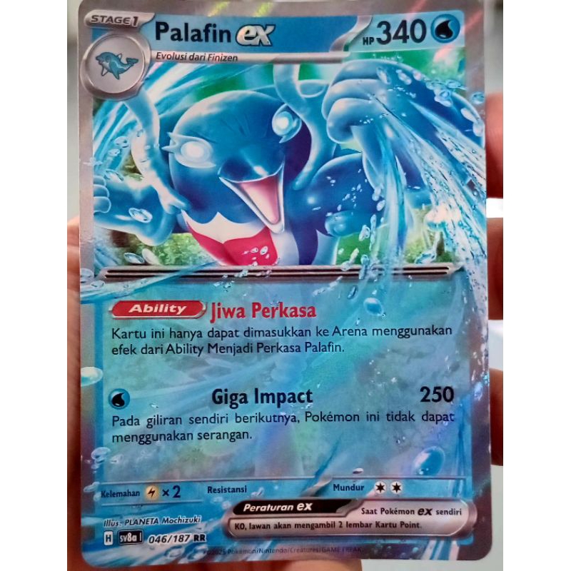 POKEMON PALAFIN CARD ex RR INDONESIA HOLO TERASTAL FESTIVAL | Shopee ...