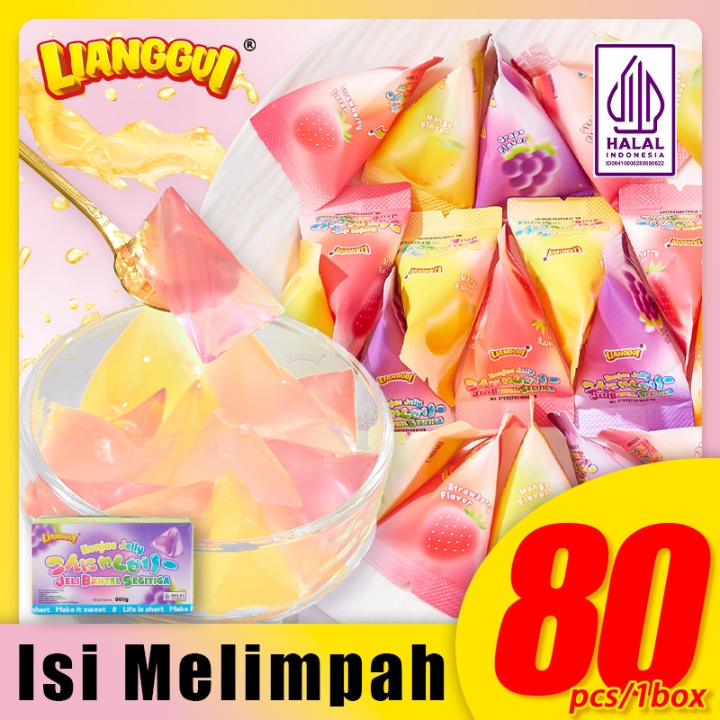 [HALAL] Lianggui JELLY TRIANGLE VARIOUS FLAVORS | Jeli AGAR VARIOUS ...