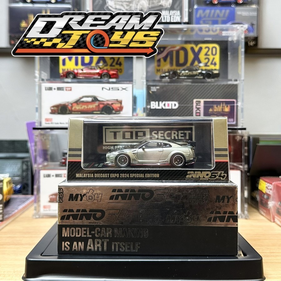Inno64 Nissan R35 top secret malaysia diecast expo MDX 2024 | Shopee ...