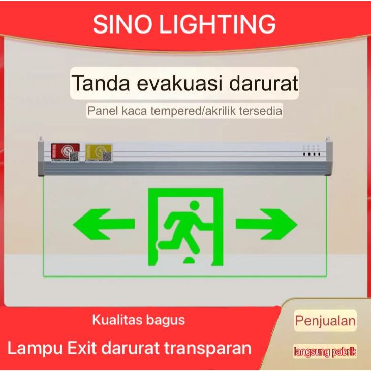 Transparent fire emergency light/Transparent exit light/LED channel ...