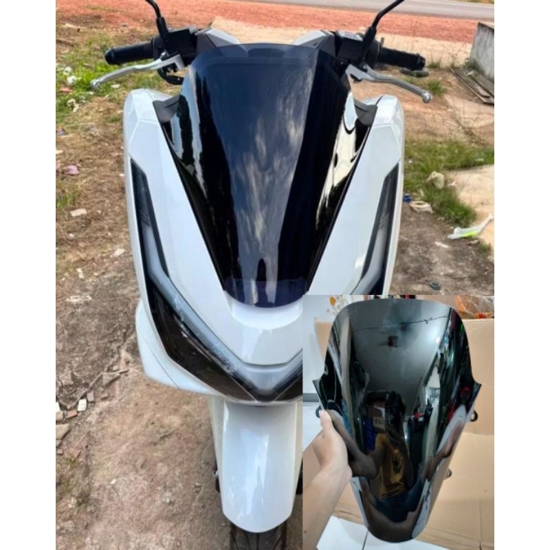 Windshield visor pcx 160 new 2025 standard model acrylic material 3mm ...