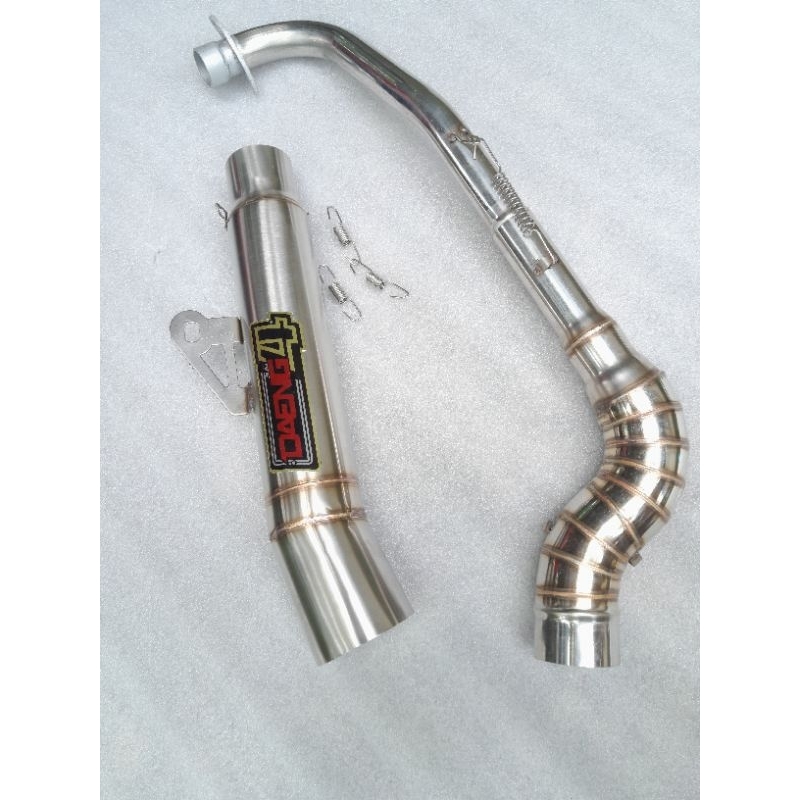 Daeng sai4 Pipe canister conical open specs exhaust Pipe for Wave 125 ...