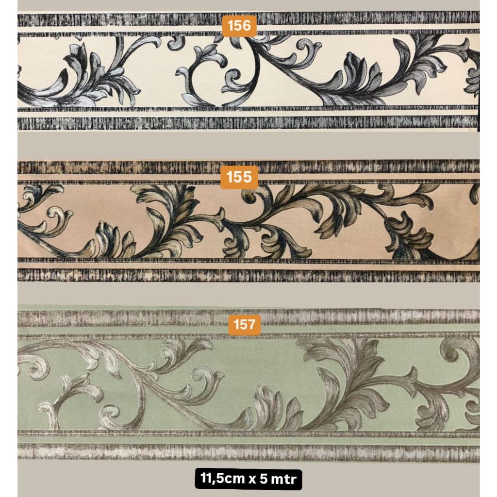 Classic Border List Wall Wallpaper with Gold Carvings, Luxurious ...