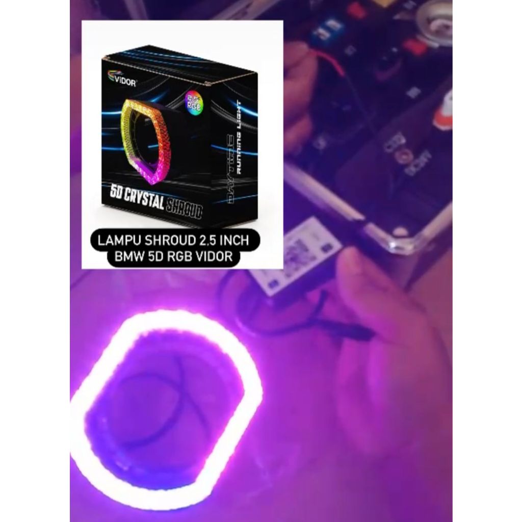 Variations OF 2,5 INCH BMW 5D RGB SHROUD LIGHTS - VIDOR | Shopee Malaysia