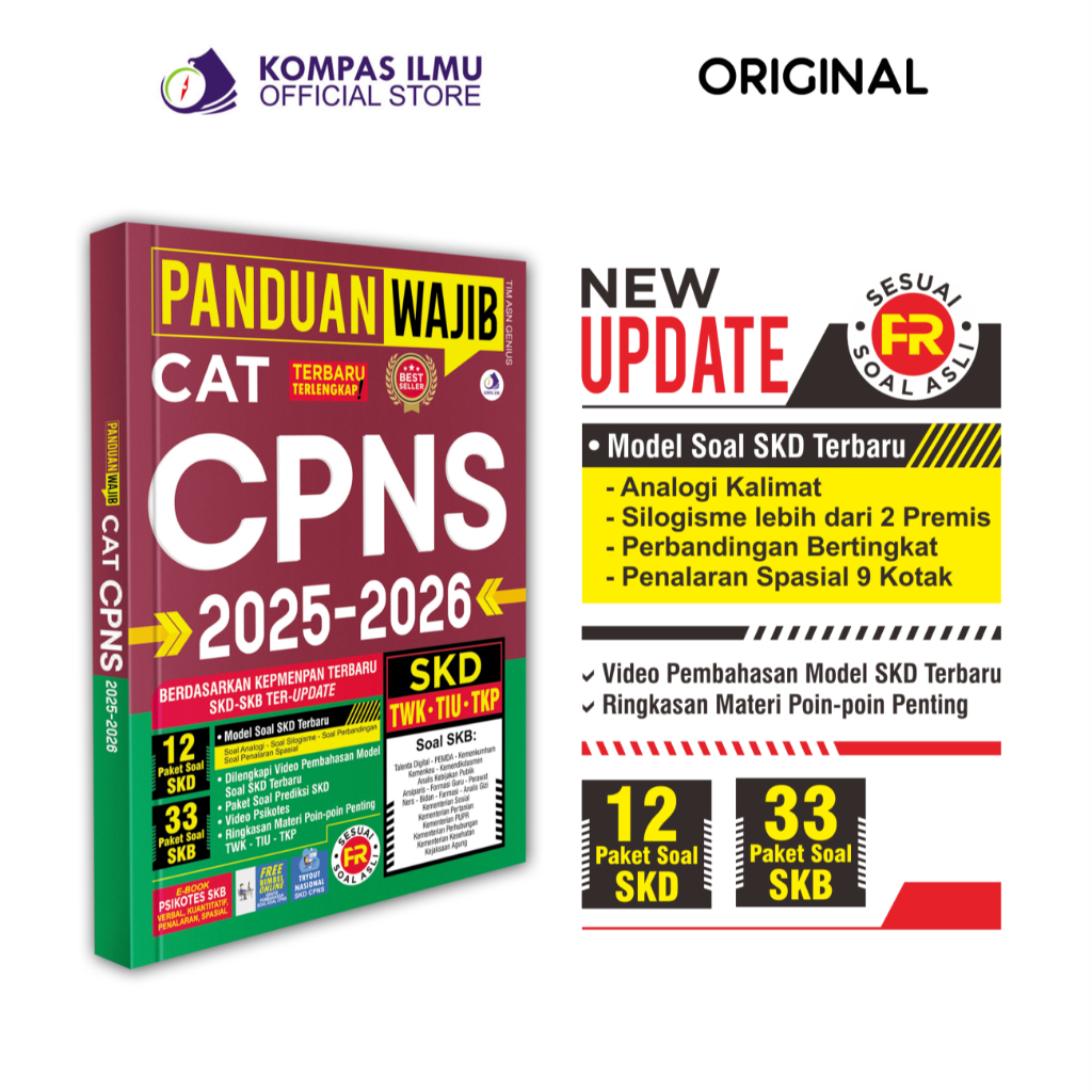 Latest CPNS Question Book 2025 - 2026 CPNS Mandatory Guide 2025 -2026 ...
