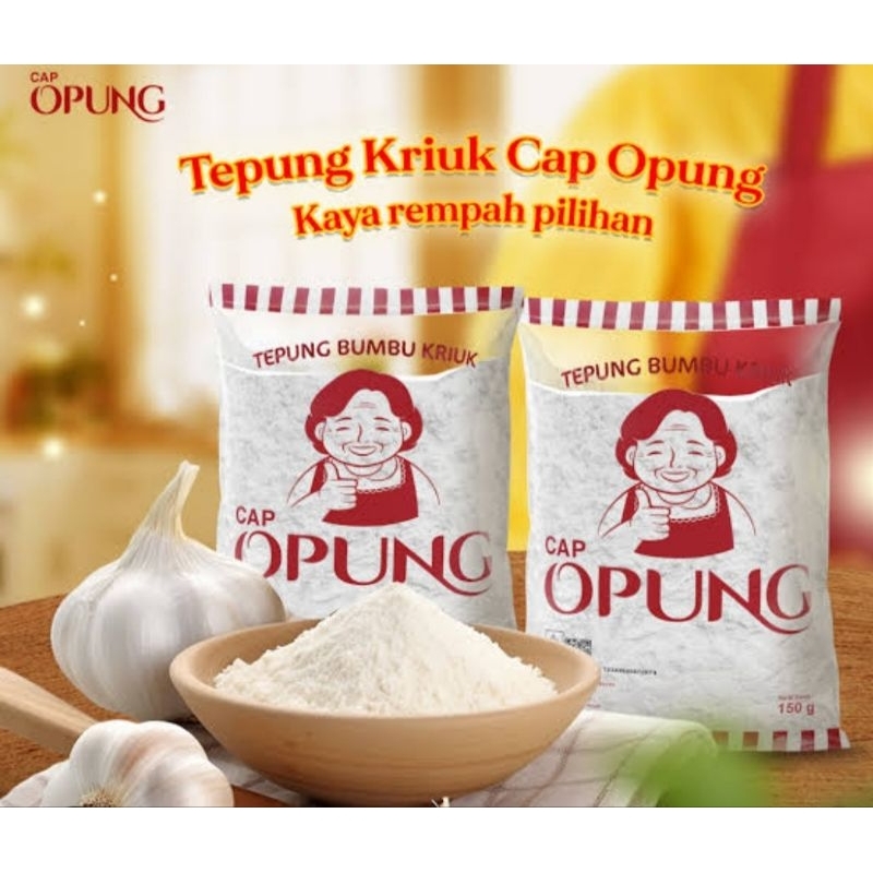 Cap Opung Flour Bumbu Kriuk Opung all-purpose flour 150 grams x 10 bks ...