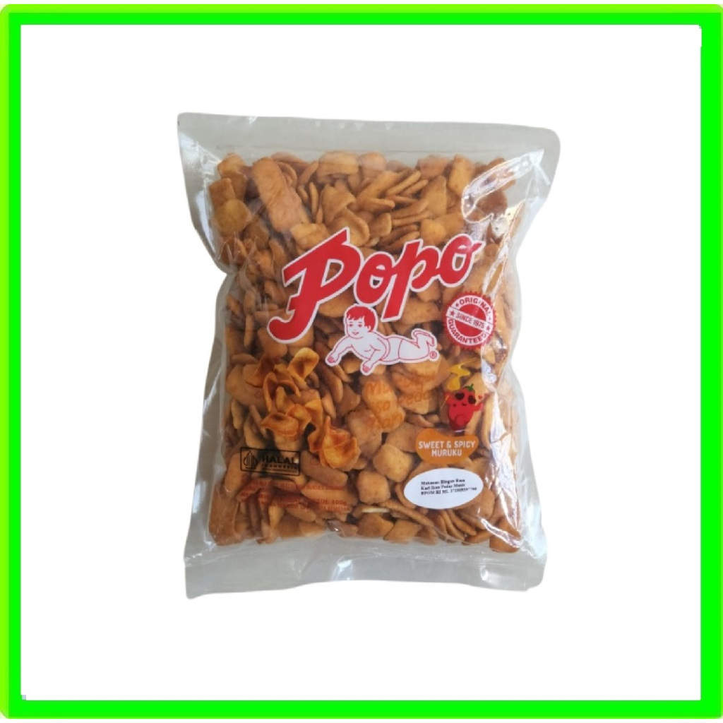 Popo Snack Muruku Sweet & Spicy Snack Sweet Spicy Fish Snack 400 gr ...