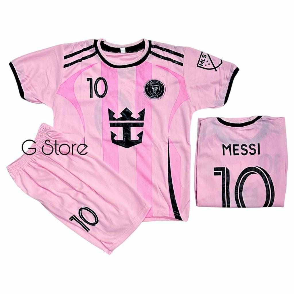 Latest inter miami pink club messi children's football suits, quality ...