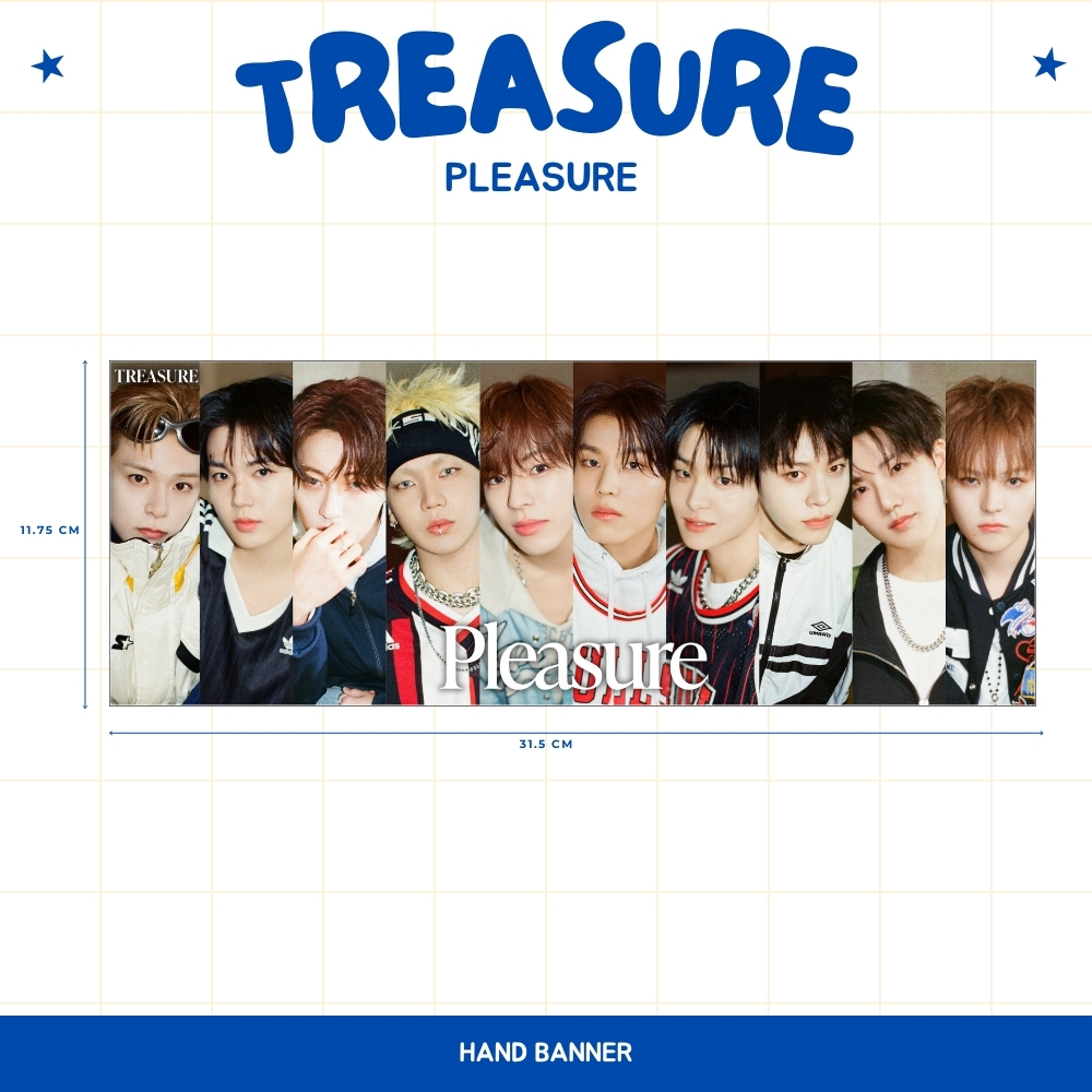 Hand BANNER TREASURE PLEASURE 1 PCS KPOP UNOFFICIAL HYUNSUK JAEHYUK ...