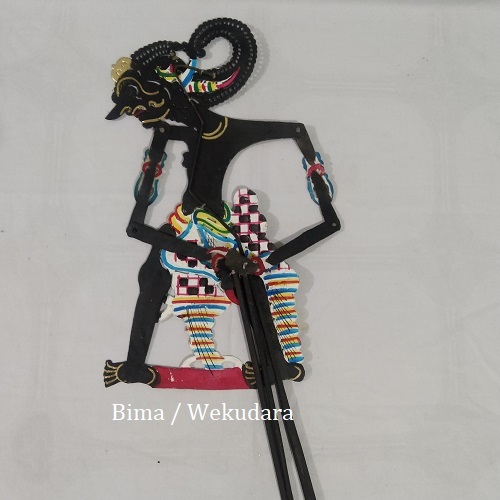 HIASAN DINDING HITAM Bima/werkudara (Black) Javanese Puppet Shadow ...
