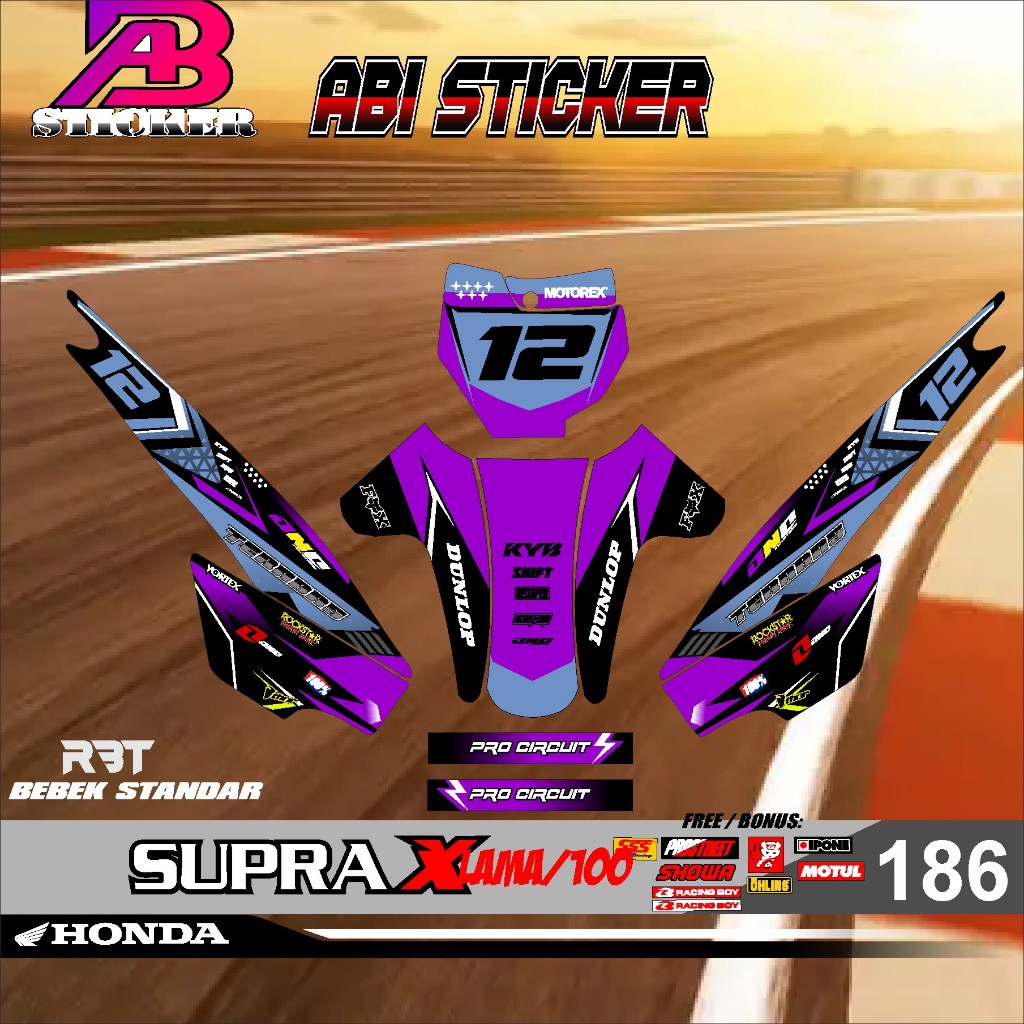 ABI STICKER DECAL FULL BODY RBT SUPRA | Shopee Malaysia